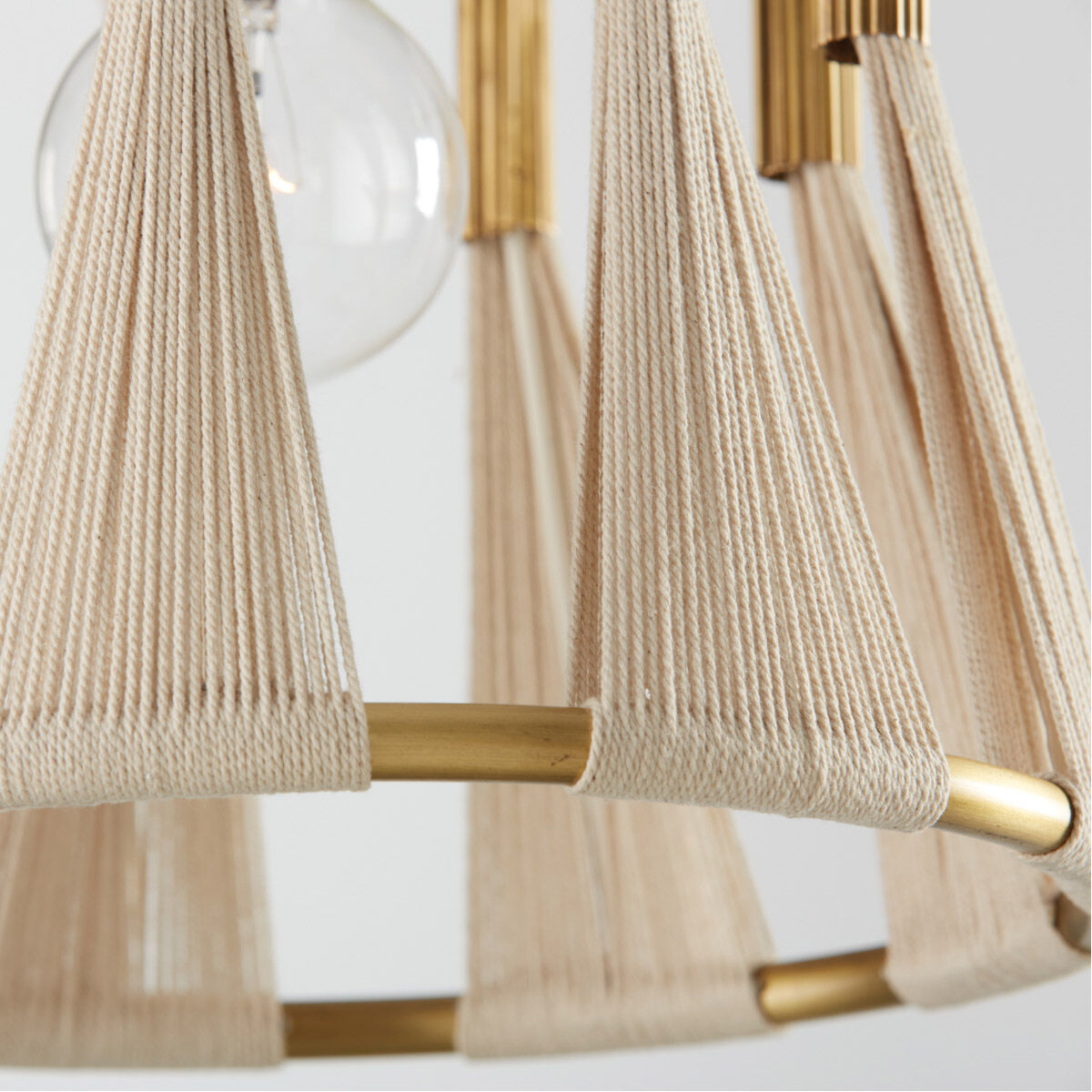 Capital Lighting 341111NP Bianca 1 Light 12 inch Bleached Natural Rope ...